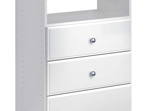 Easy Track 8" Drawer Closet Storage, White