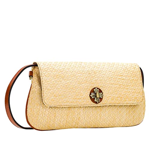 Patricia Nash Caprina Clutch Crossbody - Natural Diamond Weave