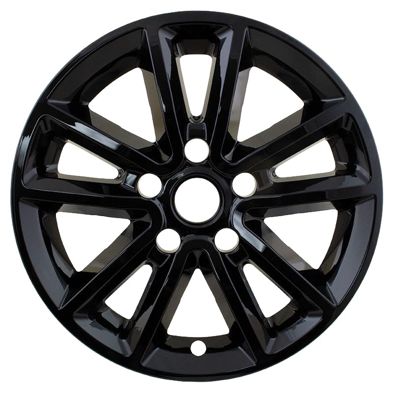 Fuel Rider Set of 4 17 Inch Gloss Black Wheel Skins Compatible with 14-19 Dodge Journey 17-19 Caravan Impostor for Style Wheel Rim Covers
