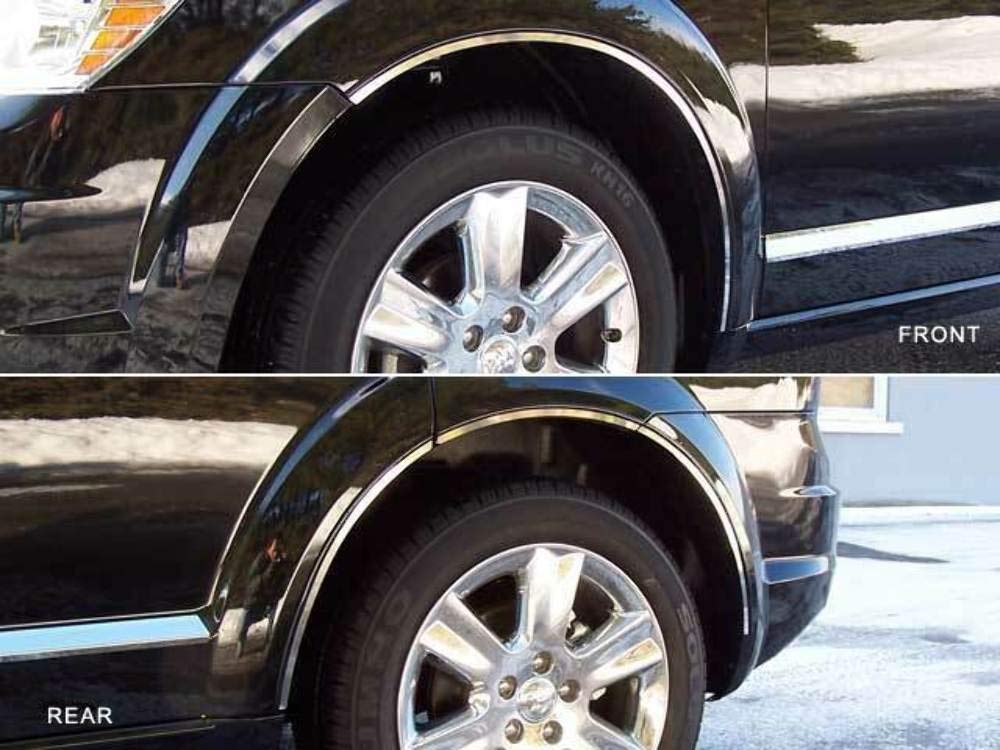 QAA is Compatible with 2009-2020 Dodge Journey 8 Piece Stainless Wheel Well Accent Trim WQ49945