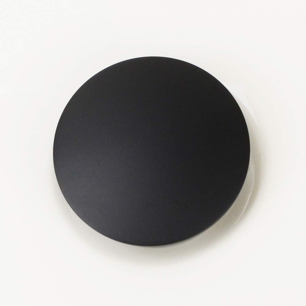 Purelux Pop up Drain Stopper for Bathroom Sink Vessel or Vanity Sink Without Overflow, Matte Black Finish Spring Pop-Up Drain