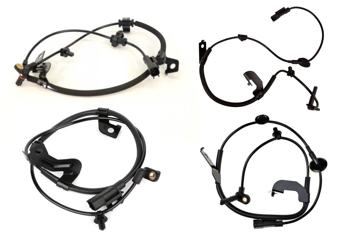 C-HORSE ABS Wheel Speed Sensor Front Rear Left Right Compatible with Dodge Journey (2009-2020) Reference (Rear L+R 04743869AF+4743874AE, Front L+R 5085822AB+5085823AB) - Set of 4