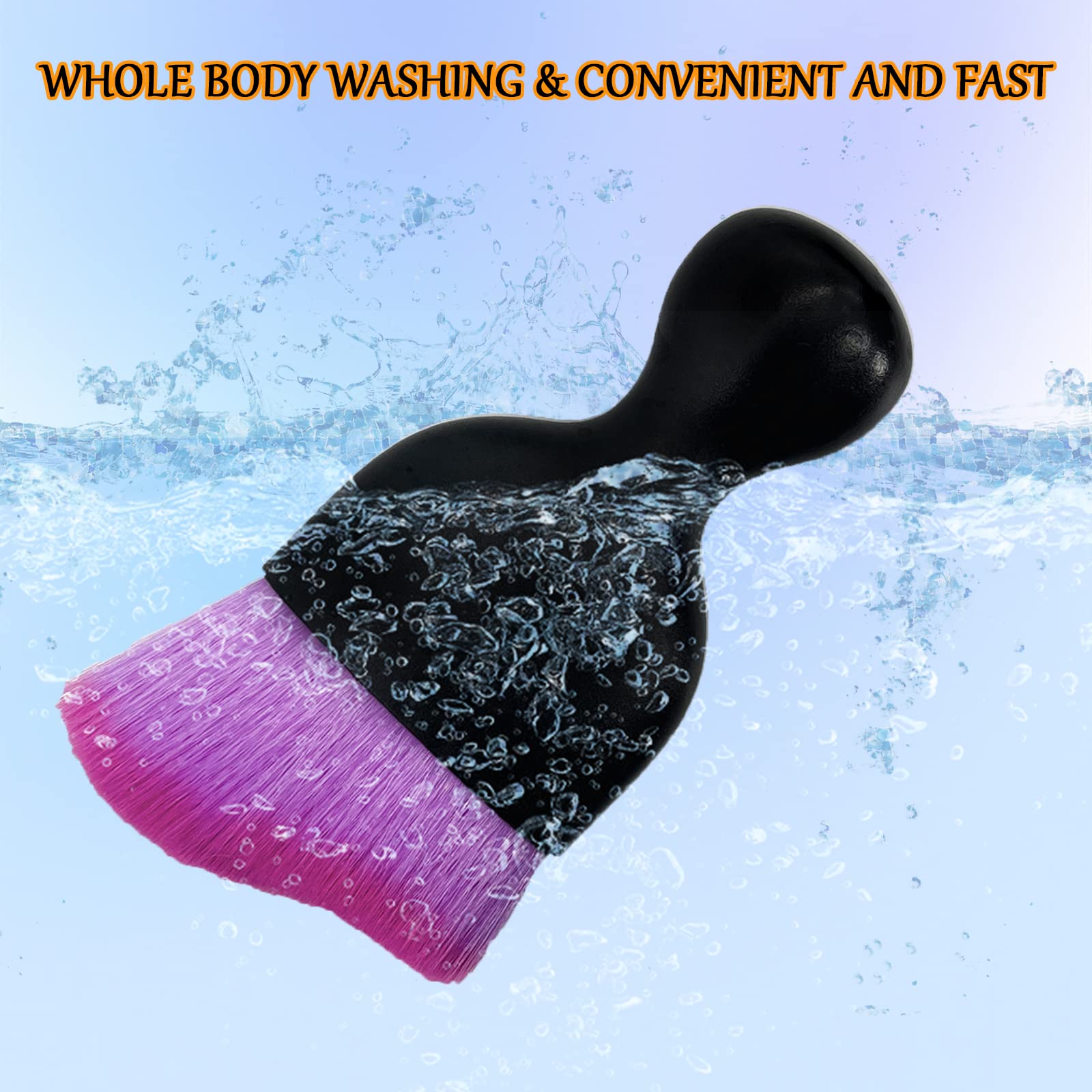 tobenbone Car Interior Detailing Brush, Ultra Soft Non-Scratch Dust Brush, Car Interior Cleaning Tool for Cleaning Panels, Air Vent, Leather (Purple)