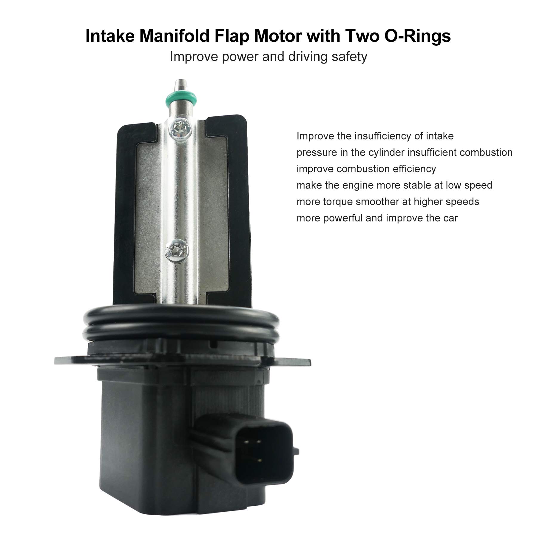 68020076AB, Intake Manifold Runner Control Tuning Valve for Chrysler Sebring Dodge Avenger Journey Charger V6 215 3.5L, V6 167 2.7L Engine, Intake Manifold Runner Actuator Tuning Valve Motor, 911-406