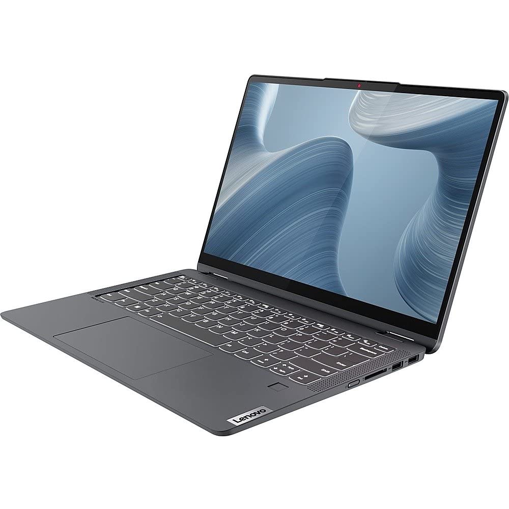Lenovo 2023 IdeaPad Flex 5 Laptop 14" FHD+ 1920x1200 LCD AMD Ryzen 5 5500U 6-Core 16GB LPDDR4 2TB SSD Wi-Fi 6 Windows 11 Home Bluetooth 5.1 Backlit Keyboard 1080p HD Camera Touch Screen
