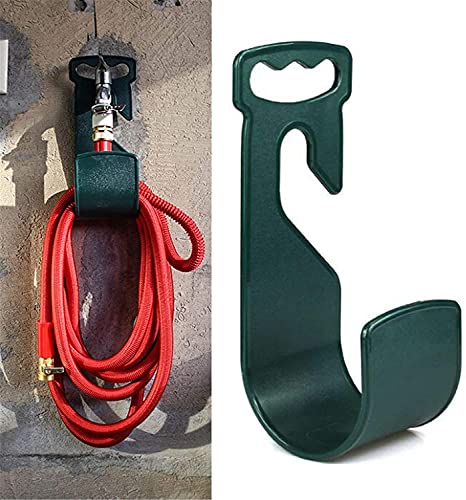 Riyyow Wall Mounted Hose Holder Household Car Wash Water Gun Hose Hose Hook Telescopic Hose Hook Garden Hose Storage Bracket (Color : Dark Green, Size : One Size)