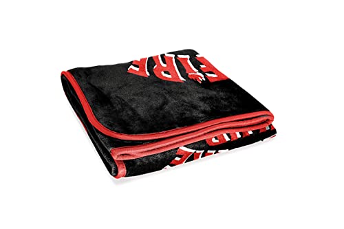 Stranger Things Defeat Hellfire Throw Blanket - Bedding Meausres 46 x 60 Inches - Fade Resistant Super Soft Fleece