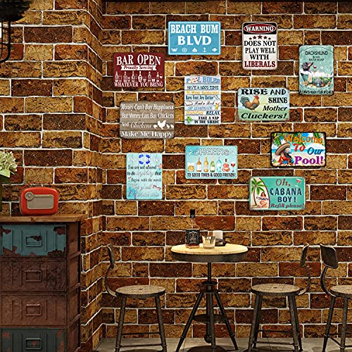 Teuoqi It's Not A Whore House, It's A Whore Home Metal Tin Sign Wall Art Home Decor Kitchen Poster Cafe Pub Plaque 8x12 Inch