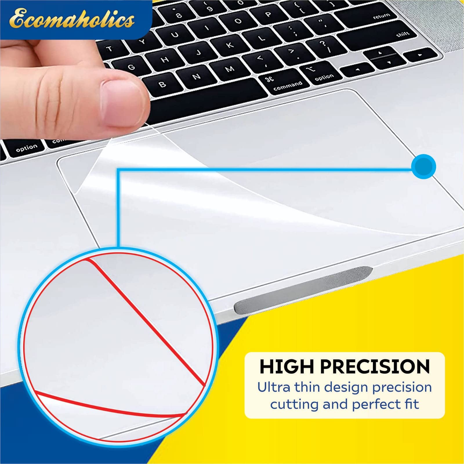 (2 Pcs) Ecomaholics Trackpad Protector for Lenovo IdeaPad Flex 5 (16, AMD) 16 inch 2-in-1 laptopTouch Pad Cover with Clear Matte Finish Anti-Scratch Touchpad Skin Film,Laptop Accessories