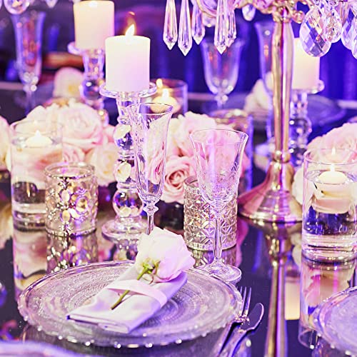 Floating Candles 2” 6 Hour White Unscented Dripless Wax Discs, Floating Candles for centerpieces, Cylinder Vases, Wedding, Party, Pool, Holiday