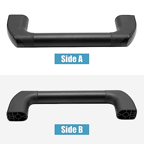 UOIENRT 2 Pack RV Grab Door Handle, Aluminum Automotive Grab Handles for Camping Vehicles, Trailers, Freight Trailers, RVs, Boats, Cars(Black)