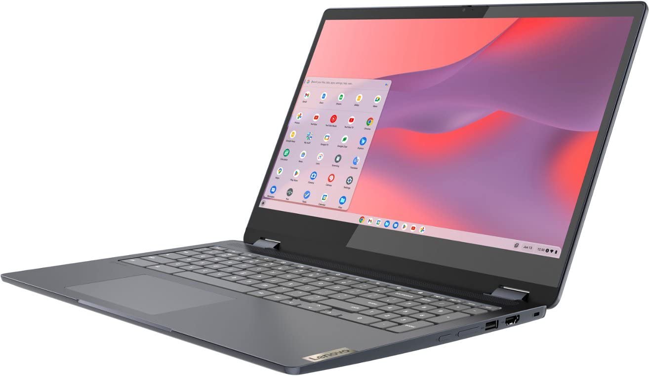Lenovo Flex 3i 2-in-1 Chromebook, 15.6" FHD Touch-Screen Laptop. Intel Celeron N4500 Processor, 4GB RAM, 64GB eMMC+256GB Card, Intel UHD Graphics, Chrome OS, Abyss Blue, JVQ MP