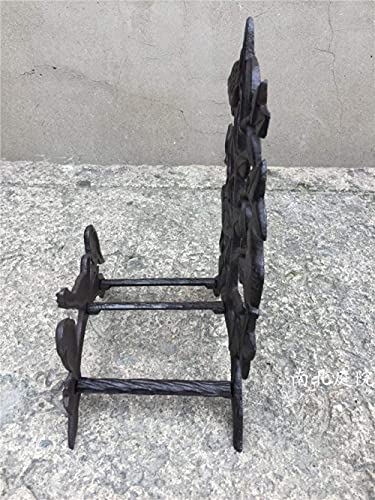 Riyyow Retro cast Iron Wrought Iron six Bird Garden Water Pipe Rack Garden Rack Garden Home Wall Decoration Water Pipe Bracket Drain Pipe-European Style (Color : A)