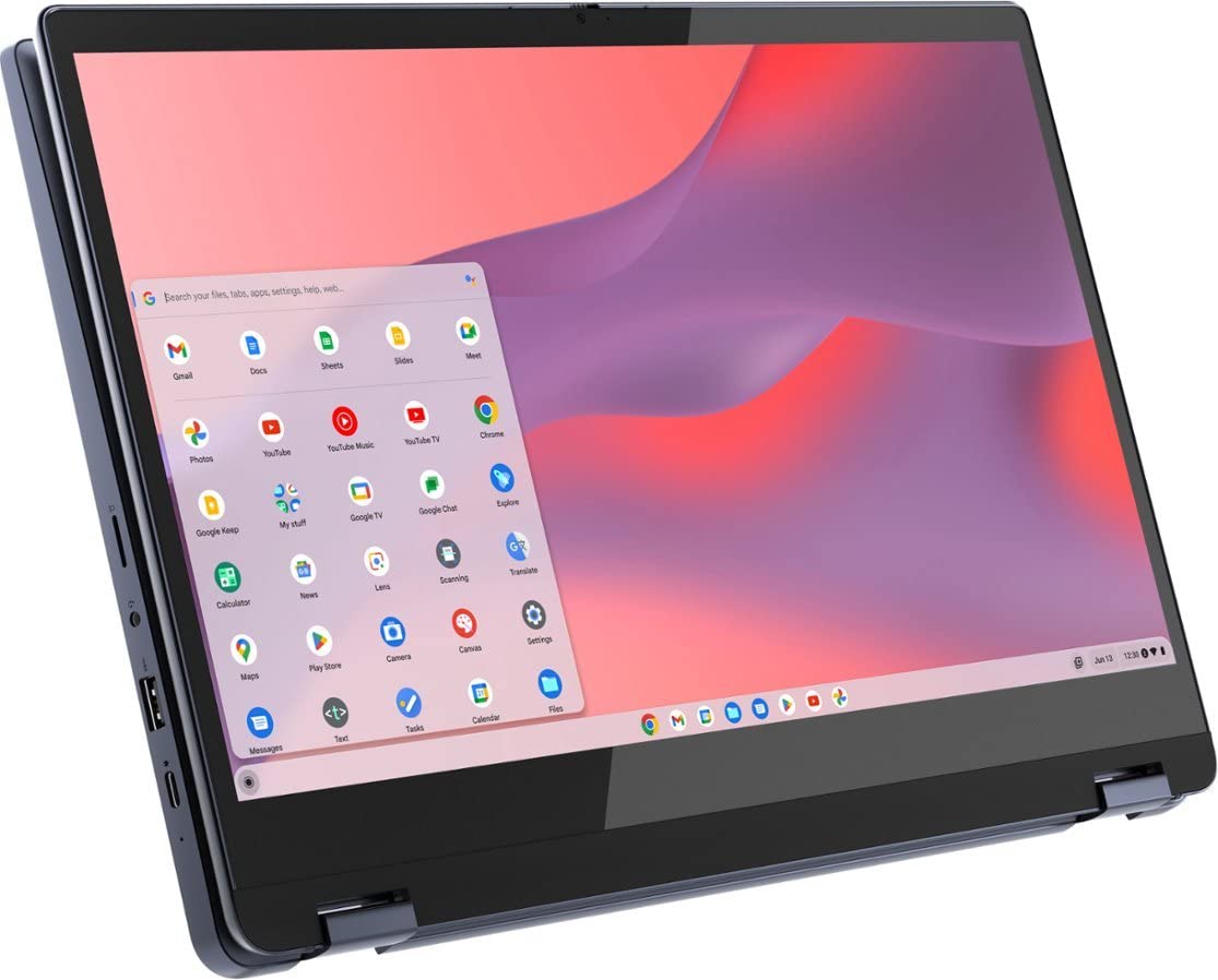 Lenovo Flex 3i 2-in-1 Chromebook, 15.6" FHD Touch-Screen Laptop. Intel Celeron N4500 Processor, 4GB RAM, 64GB eMMC+256GB Card, Intel UHD Graphics, Chrome OS, Abyss Blue, JVQ MP
