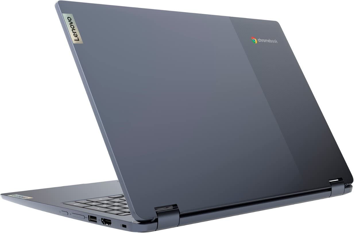 Lenovo Flex 3i 2-in-1 Chromebook, 15.6" FHD Touch-Screen Laptop. Intel Celeron N4500 Processor, 4GB RAM, 64GB eMMC+256GB Card, Intel UHD Graphics, Chrome OS, Abyss Blue, JVQ MP