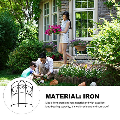 ERINGOGO 1 Set Hose Wrought Iron Frame Garden Hose Hanging Hook Water Hose Bulter Hose Storage Wall Mount Heavy Duty Garden Hose Hanger Shelving Brackets Hose Storage Rack Water