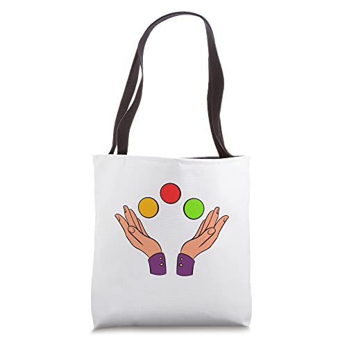 Juggler - Circus Performer Tricks with Balls & Pins - Props Tote Bag
