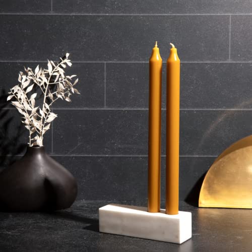 Anacua House | Navy Blue | 12 Inch Vertical Taper Candles | Solid Color | Smokeless | Dripless Candle Stick