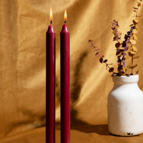 Anacua House | Navy Blue | 12 Inch Vertical Taper Candles | Solid Color | Smokeless | Dripless Candle Stick
