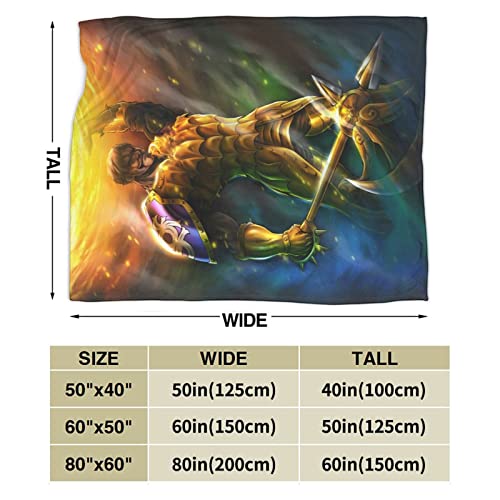 Anime Blanket Unisex Throw Blanket Flannel Blankets for Bedding Couch Sofa Living Room Throws ​All Season 80"x60"