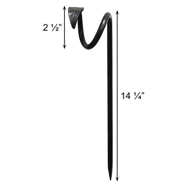 Achla Leaf End Hose Guides, Pack of 6