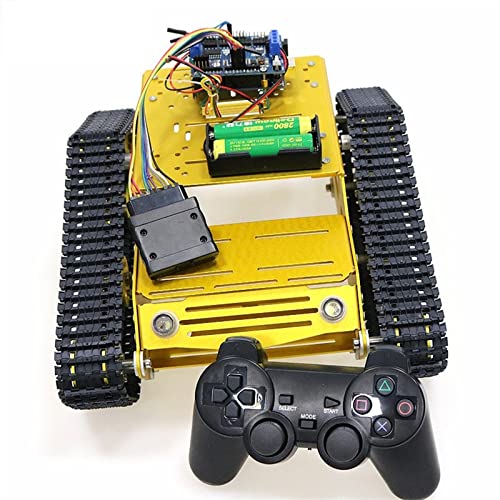 WAAZI PS2 Handle Remote Control Intelligent Robot Tank car Chassis (Color : Joystick Control Kit Only)