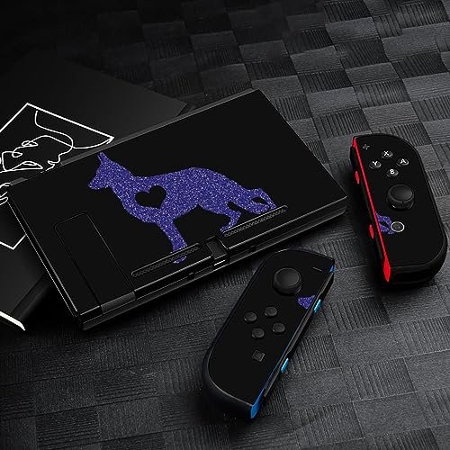 German Shepherd Heart Dog Breed Switch Sticker Skin Cute Pattern Full Wrap Skin Protection for Switch