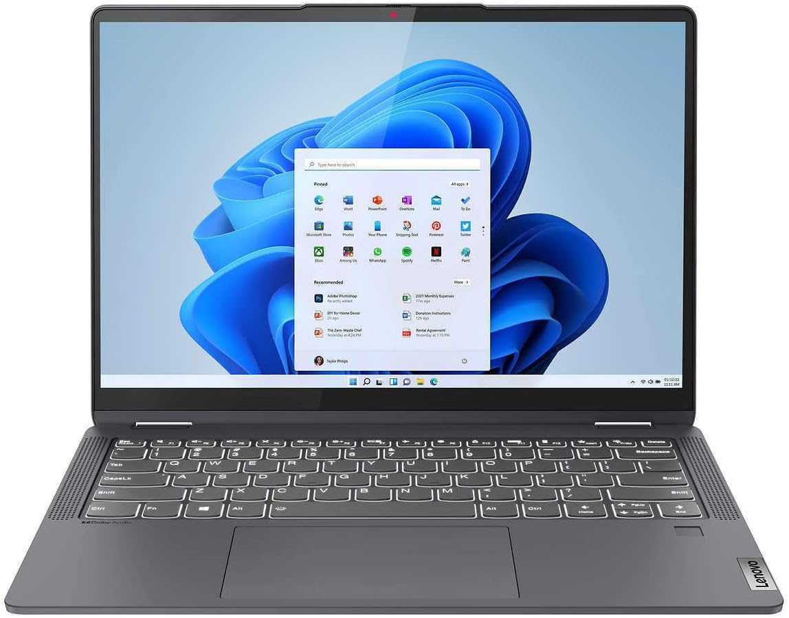 Lenovo 2023 Newest IdeaPad Flex 5 2-in-1 Laptop, 14" WQXGA Touchscreen, Intel Core i5-1235U (10-Core), 16GB RAM, 1TB SSD SSD, Intel Iris Xe Graphics, Wi-Fi 6, Backlit Keyboard, Windows 11 Home
