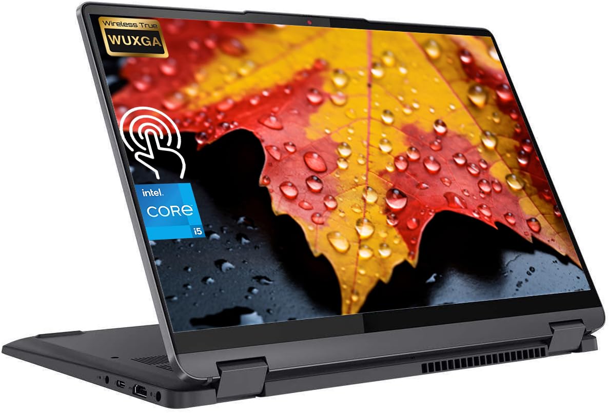 Lenovo 2023 Newest IdeaPad Flex 5 2-in-1 Laptop, 14" WQXGA Touchscreen, Intel Core i5-1235U (10-Core), 16GB RAM, 1TB SSD SSD, Intel Iris Xe Graphics, Wi-Fi 6, Backlit Keyboard, Windows 11 Home