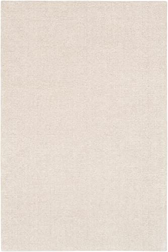 Mark&Day Area Rugs, 9x12 Remy Solid and Border Ivory Area Rug, Ivory Carpet for Living Room, Bedroom or Kitchen (9' x 12')