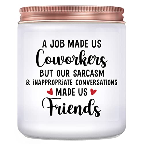 Funny Coworker Gifts for Women Men- Coworker Leaving Gifts- New Job, Going Away, Retirement, Farewell, White Elephant Gifts, Birthday Gift for Co-Worker Friends, Lavender Candles