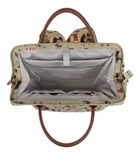 Maevn ReadyGO Water-Resistant Clinical Tote Backpack (Beige Llama)