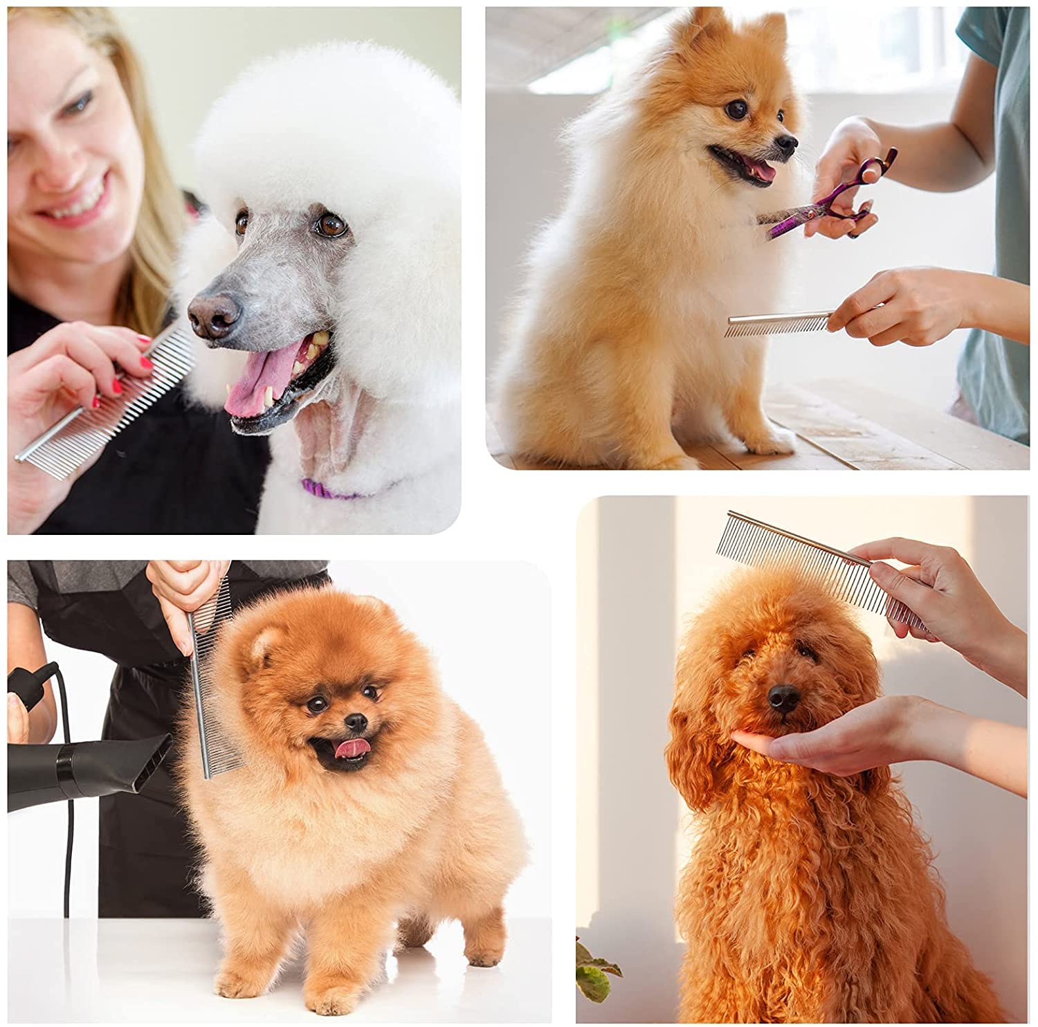Equigroomer Double Sided Dog Brush for Shedding & Grooming, German Shepherd & Cats