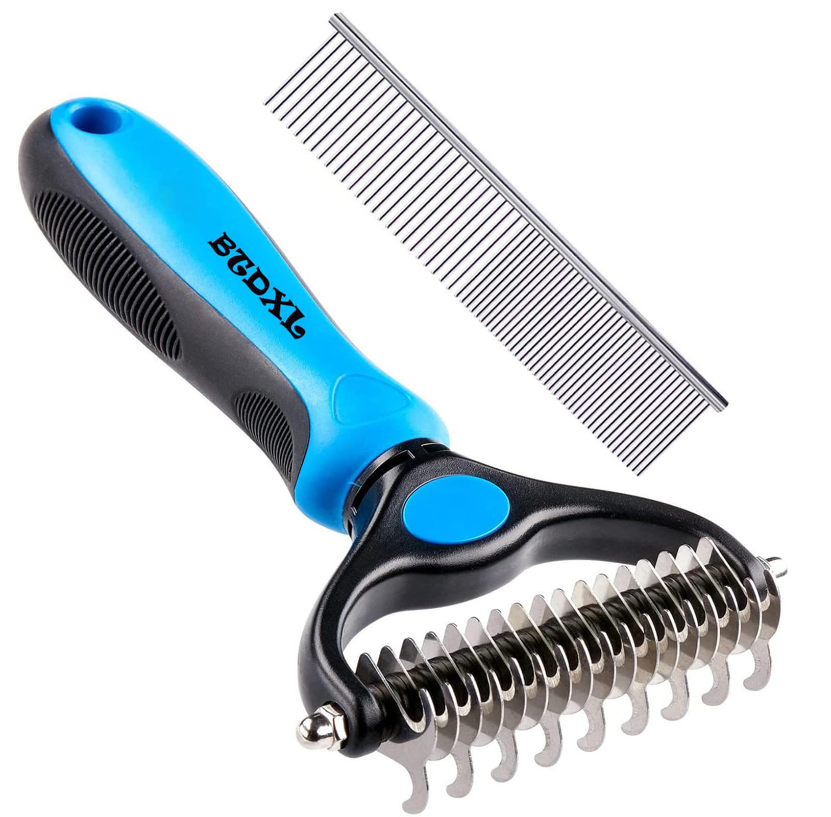 Equigroomer Double Sided Dog Brush for Shedding & Grooming, German Shepherd & Cats