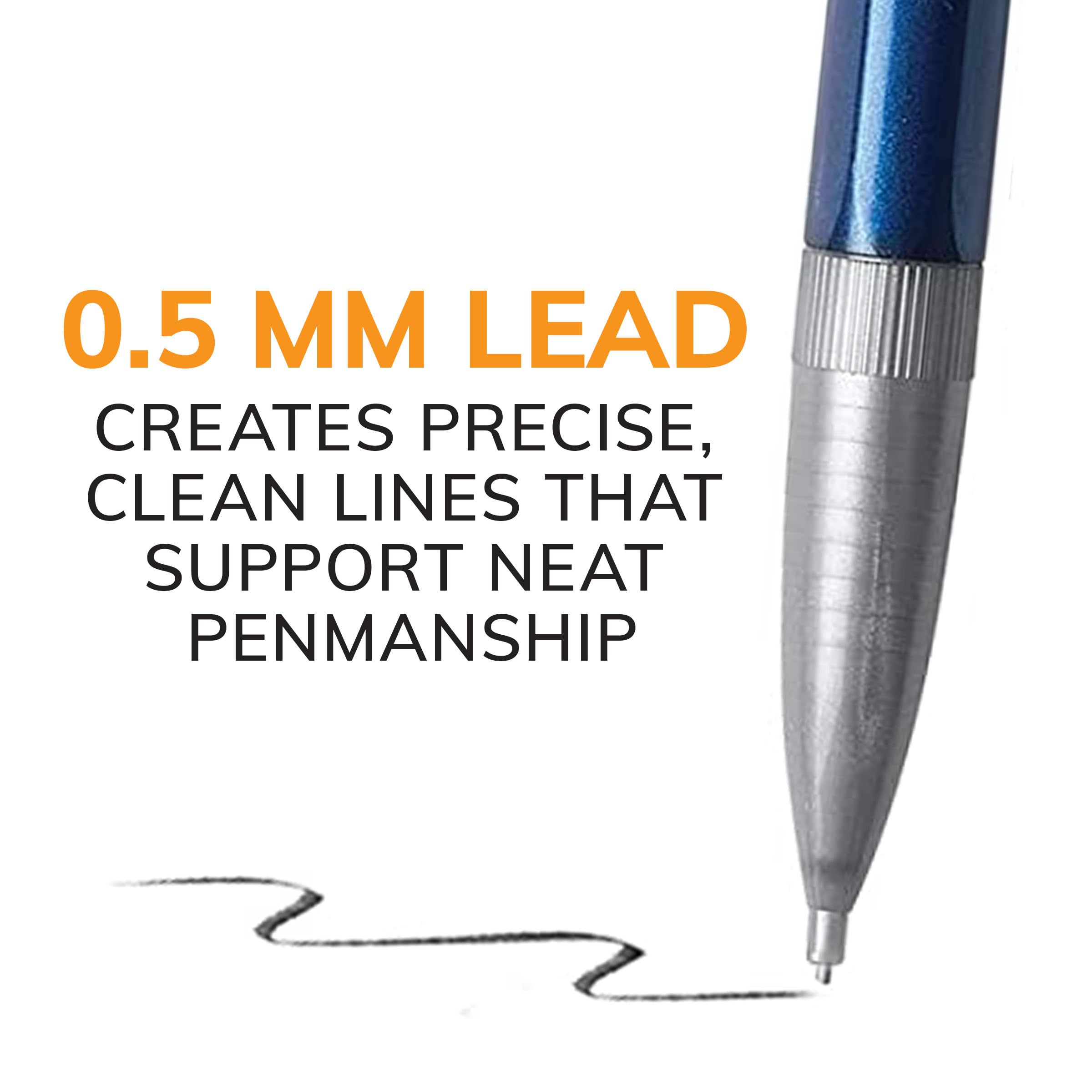 BIC Xtra-Precision Mechanical Pencils With Erasers, Fine Point (0.5mm), 24-Count Pack, Mechanical Drafting Pencils Set
