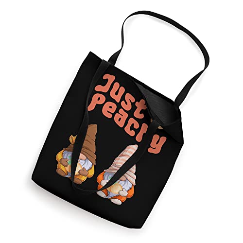 Retro Gnomes Just Peachy Summer Fruit Georgia Peaches Tote Bag