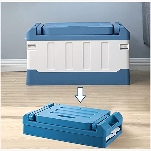 Mkyiongou 58L Storage Containers Foldable design Car Trunk Organizer, Camping Box with Seat , for Storage Toys, Snacks, Clothes, Books