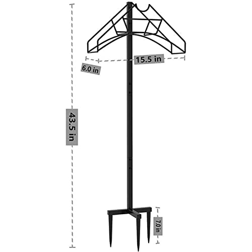 Garden Hose Metal Holder Hanger Watering Hose Support Wrought Iron Ground Plug in Water Pipe Storage Stand Rack