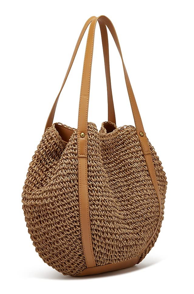 Straw Bags for Women Summer Beach Woven Tote Hobo Handbag Casual Straw Shoulder Bags for Travel Vocation