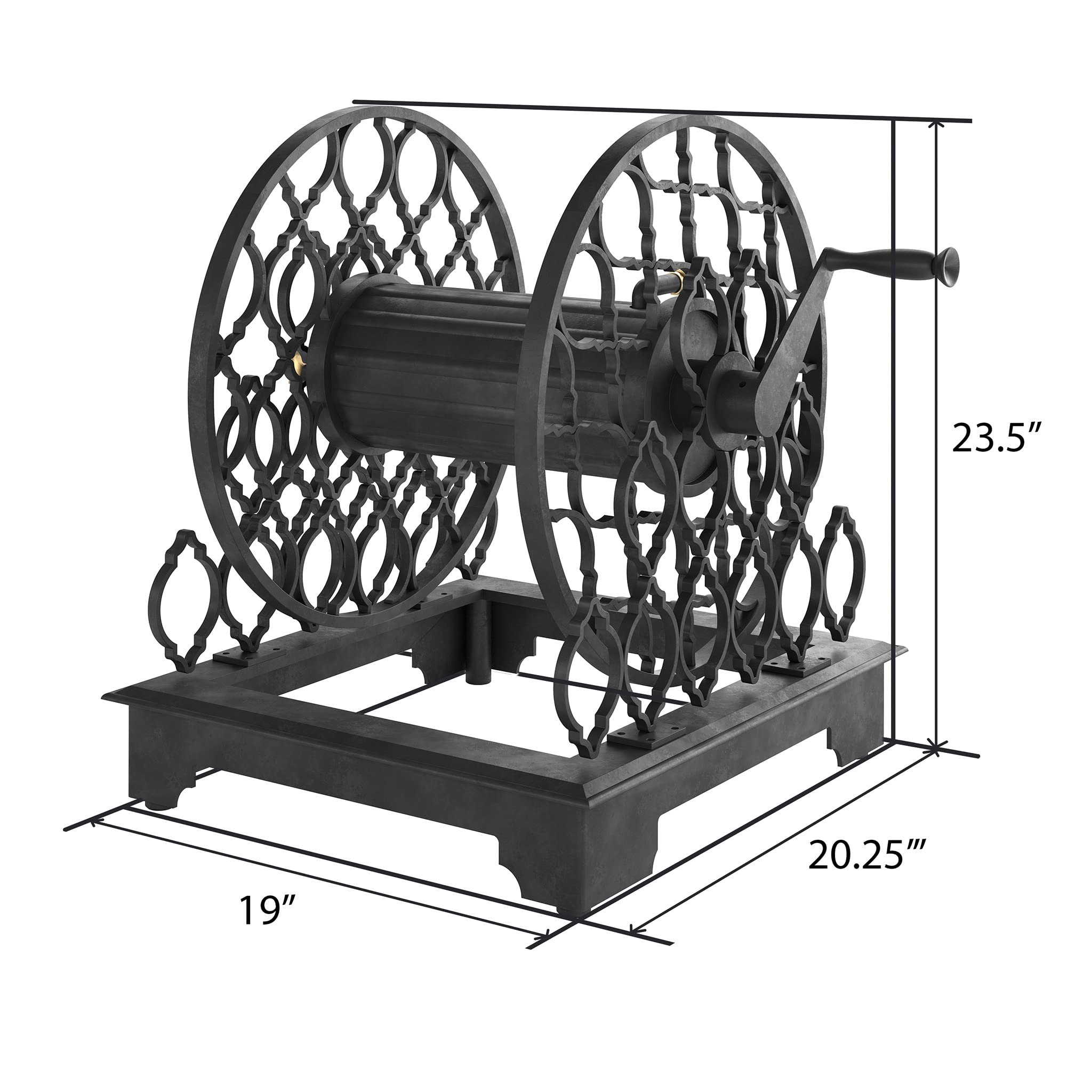 Lush Landscapes Metal Ornamental Hose Reel II