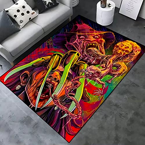 Horror Rug Thickened Non-Slip Locking Edge Large Size Customized Area Rug, Horror Mats Carpet Decoration for The Bedroom Living Room Dormitory 24x36 inch,13