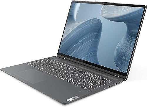 Lenovo 2023 Newest IdeaPad Flex 5 2-in-1 Laptop, 16" 2.5K Touchscreen, Intel Core i7-1255U (10 cores), 16GB RAM, 512GB SSD SSD, Intel Iris Xe Graphics, Wi-Fi 6, Backlit Keyboard, Windows 11 Home