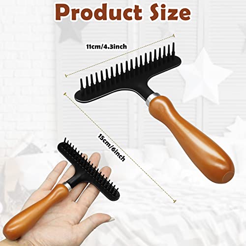Carpet Rake, Hand Held Carpet Rake for Matted Carpet Comb Carpet Groomer Rake Carpet Rake for Matted Carpet, Portable Shag Rug Rake Carpet Rake to Fluff Carpet for Making Carpets Fluffy