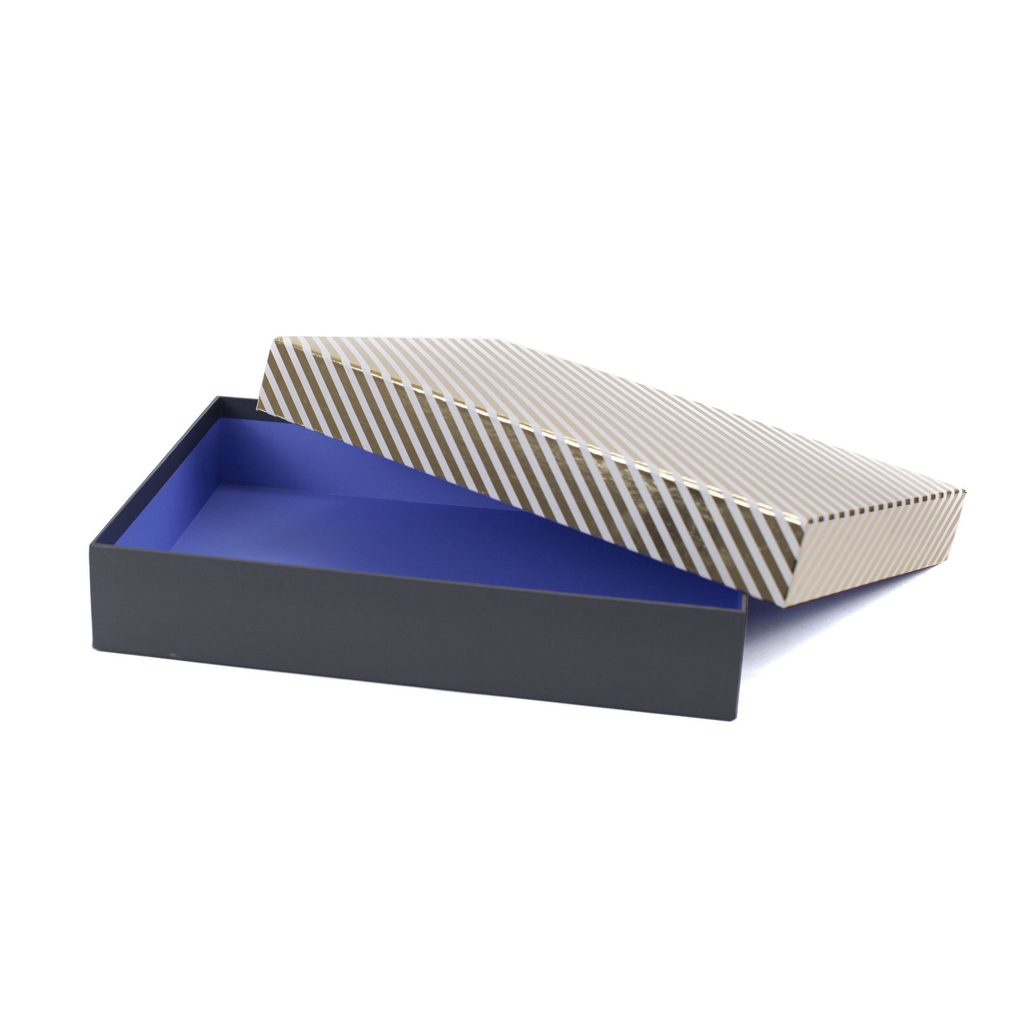 Hallmark Signature Large Gift Box (Gold Stripe) for Birthdays, Anniversaries, Christmas, Hanukkah, Holidays and More,5EBC1134