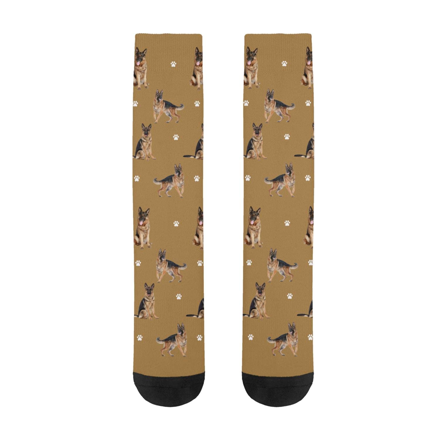 Subvise Funny German Shepherd Dog Crew Socks,Personalized Pet Athletic Winter Socks for Men Women (German Shepherd)