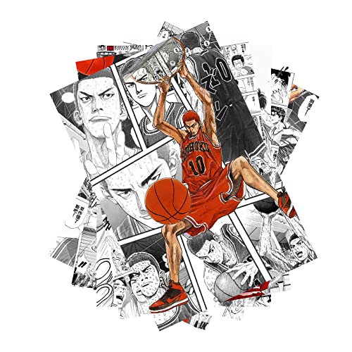Onstthm Anime Slam Dunk Poster 5Pcs Canvas Painting HD Print Wall Art for Living Room Home Decoration Boy Gift,Unframed 8"x12"