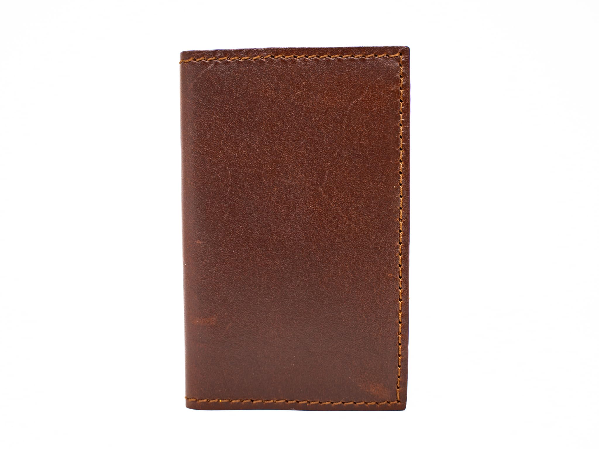 Small Pocket Journal 2.5x4 inch with Leather Cover and compatible with Moleskine Volant Refill (Chocolate)