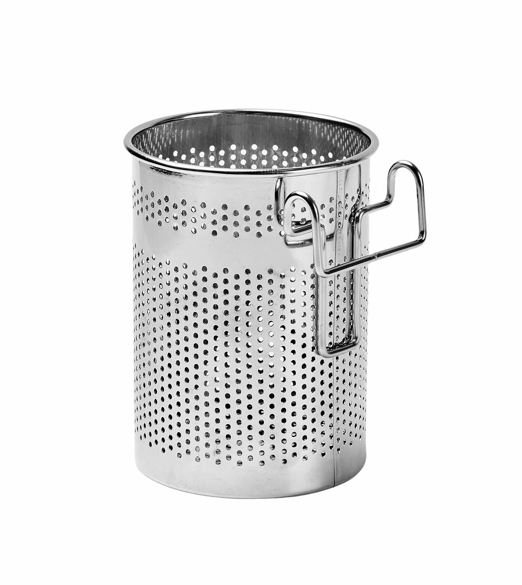 HOME&I Kitchen Utensil Holder-Drying Rack Basket Organizer Utility Sturdy Stainless Flatware Silverware Cutlery Storage for Kitchen Dining (Small-Round)