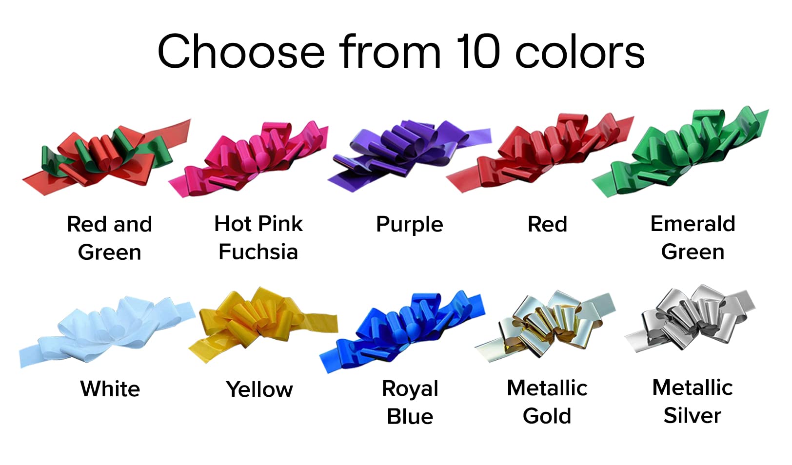 Big Red Car Bow Ribbon - 25" Wide, Fully Assembled Large Gift Decoration, Valentine's Day, Christmas, Large Gift Bow, Birthday, Anniversary, School Dance, Fundraiser