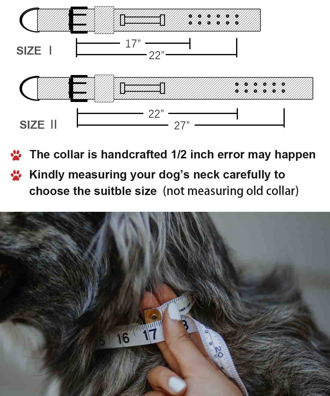 Large Dog Collar Heavy Duty - 2 inch Wide with Handle for Extra Large Breed Dogs, 1/3" Thick Nylon Chew Proof Tactical Collar, Good Choice for German Shepherd,Pitbull,Rottweiler 17"-22"